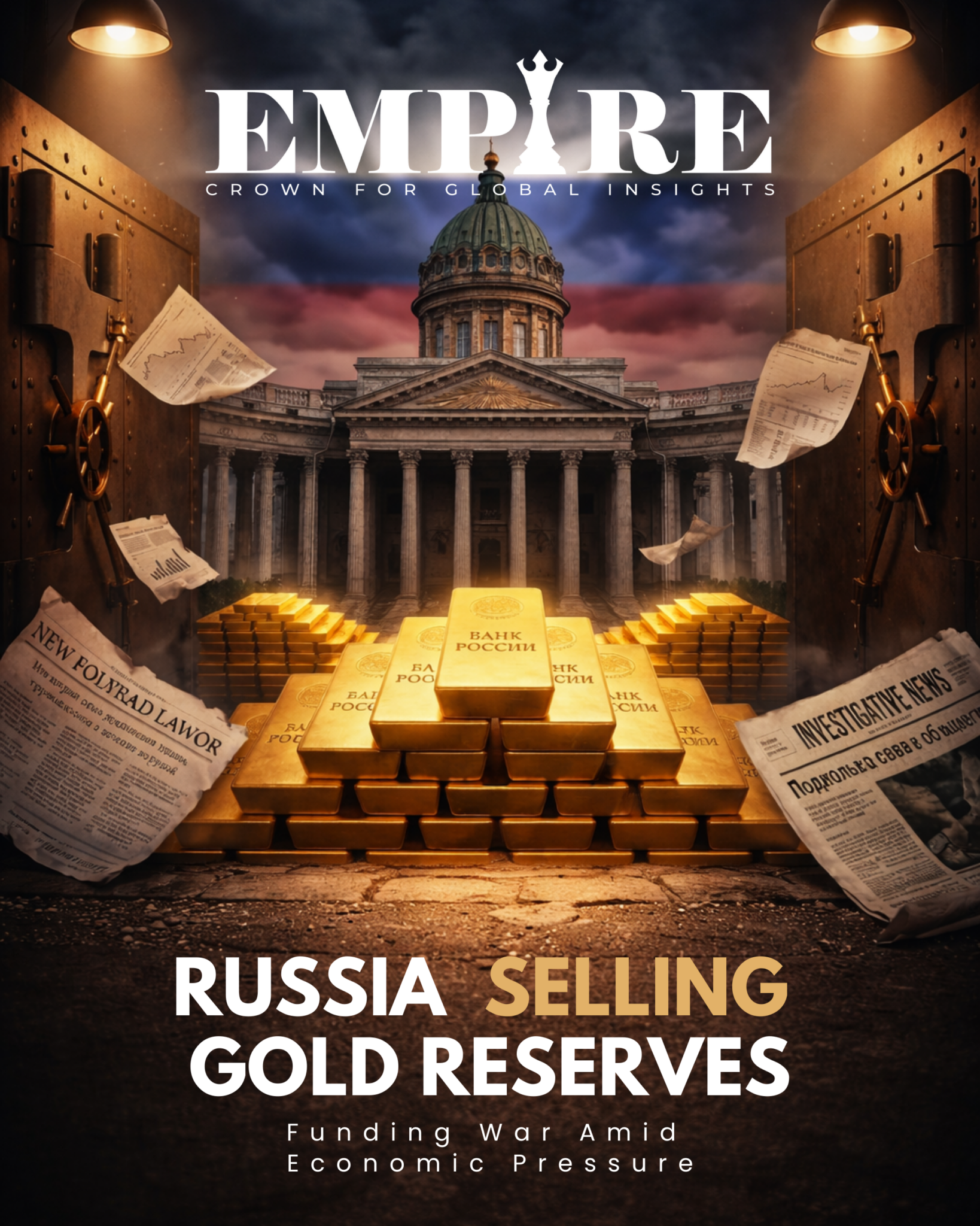 Russia Selling Gold Reserves Signals Growing Economic Strain